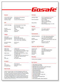 G3A Spec Sheet - Gosafe